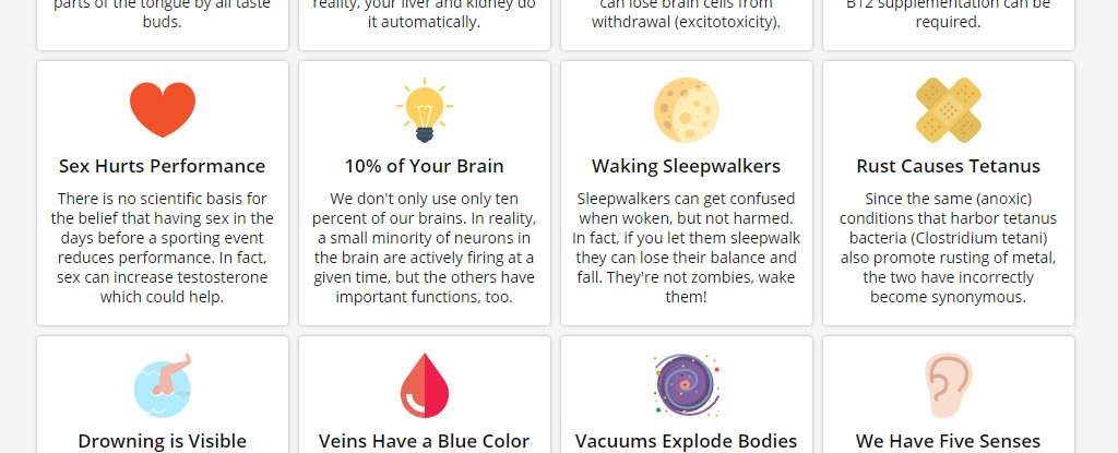 This Ultimate Infographic Breaks Down 100 Of The Most Common Misconceptions