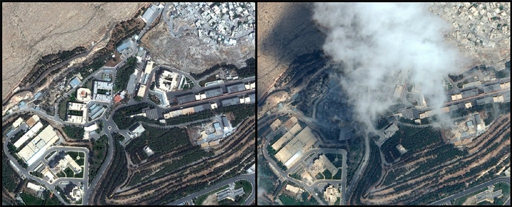 Satellite Photos Show What Syrian Sites Looked Like Before And After ...