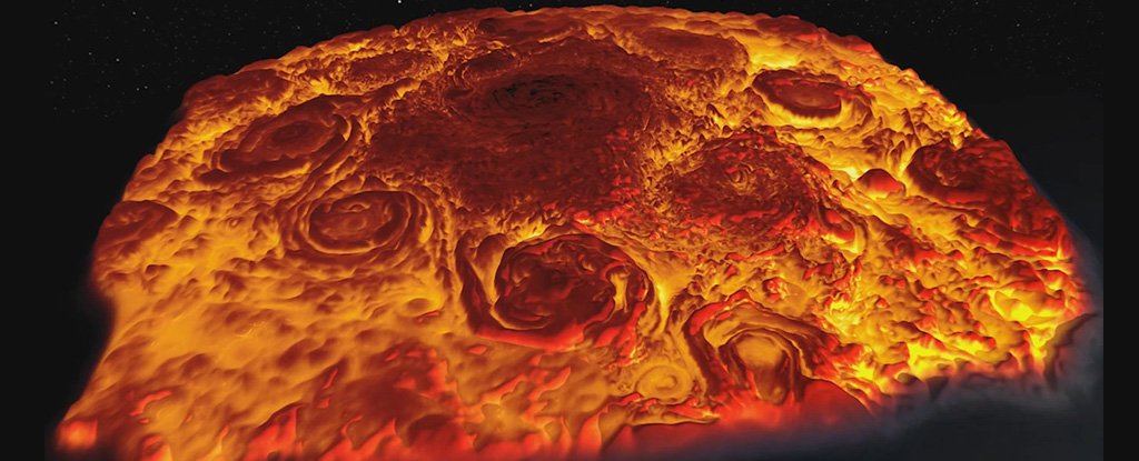 Amazing Image Of Jupiter Looks Like Its Burning