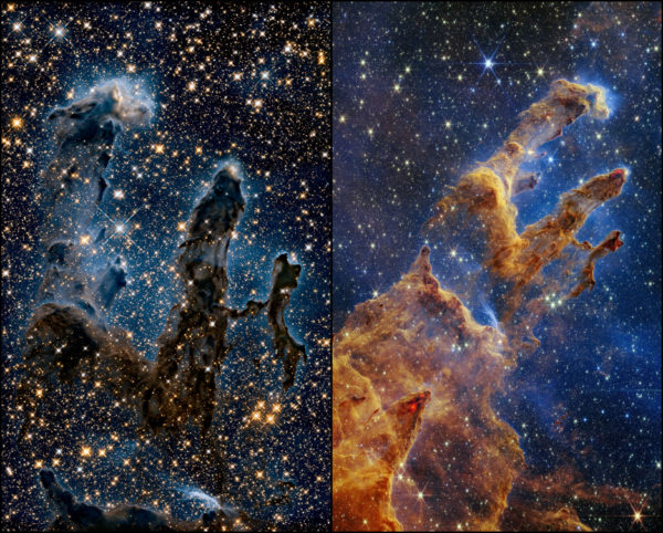 This Stunning New JWST Image Reveals Fresh Details in The Famous Pillars of Creation : ScienceAlert