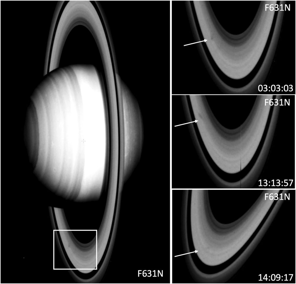 Mystery Smudges Appear on Saturn's Rings, And We Don't Know What Causes Them : ScienceAlert
