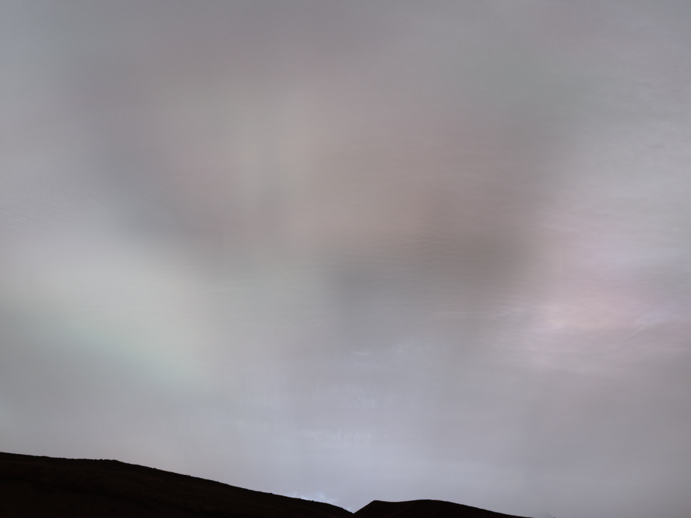 Sun Rays Filtering Through Rare Martian Clouds Captured in a ...