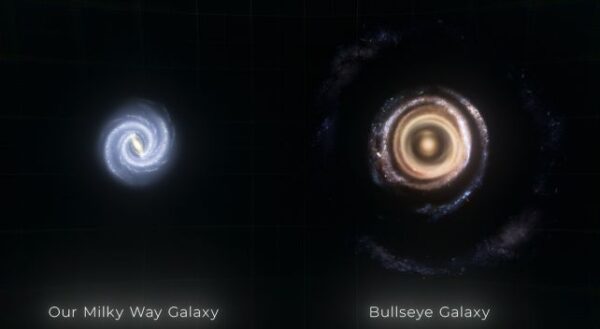 Hubble Reveals Cosmic Bullet That Gave The Bullseye Galaxy Its Record ...