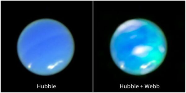 First-Ever Images of Neptune's Eerie Glow Finally Reveal Missing Aurora ...