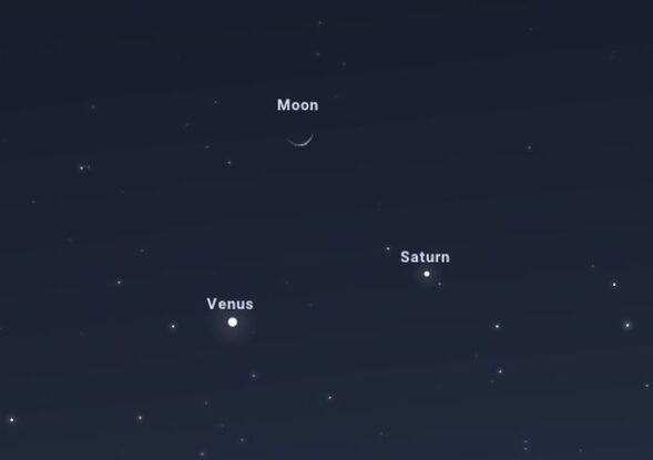 Rare 'Smiley Face' Moon About to Hit The Sky With Venus And Saturn ...