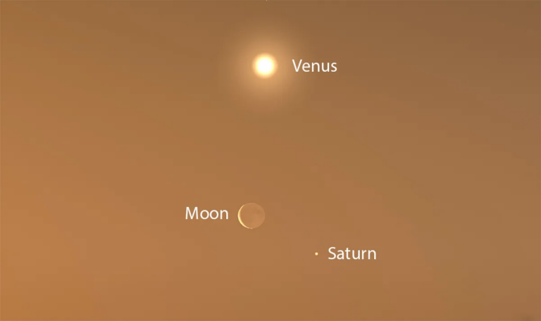 Rare 'Smiley Face' Moon About to Hit The Sky With Venus And Saturn ...