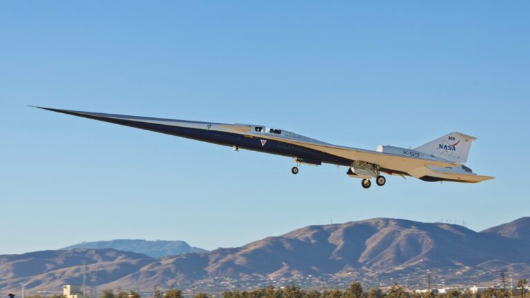 NASA's X-59 Quiet Supersonic Jet Just Aced Its First Flight : ScienceAlert