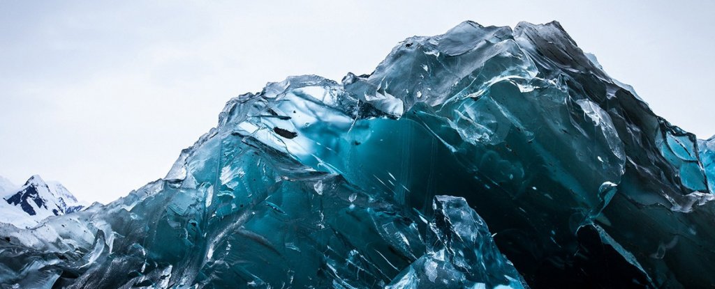 This is what the underneath of an iceberg looks like