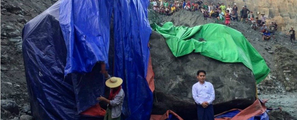 Miners Uncover a Huge Jade Stone Worth $170 Million in Myanmar ...