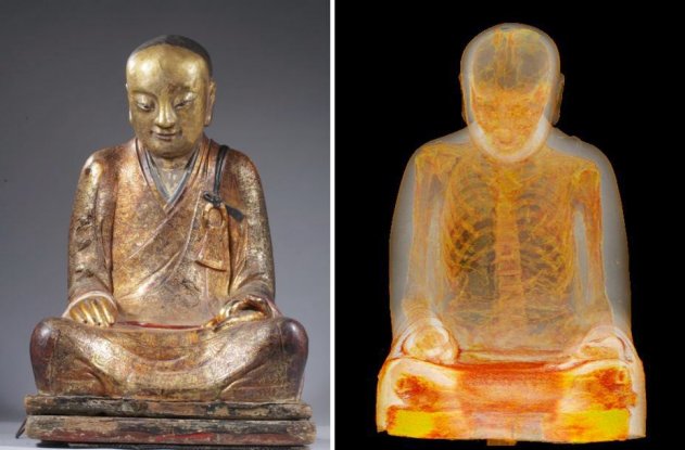 CT Scans Reveal a Mummified Monk Inside This 1,000-Year-Old Statue ...