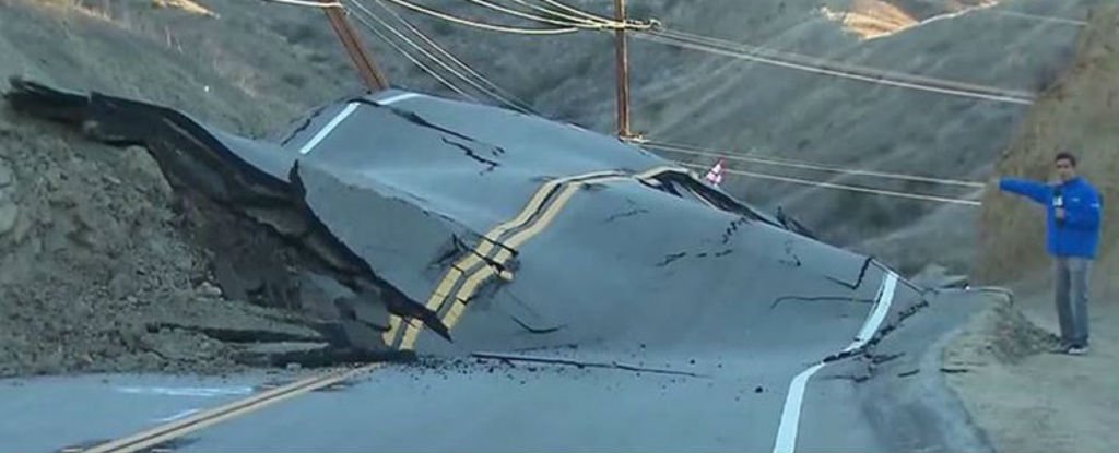 This Road in California Suddenly Rose Up And Crumbled And No One Knows ...
